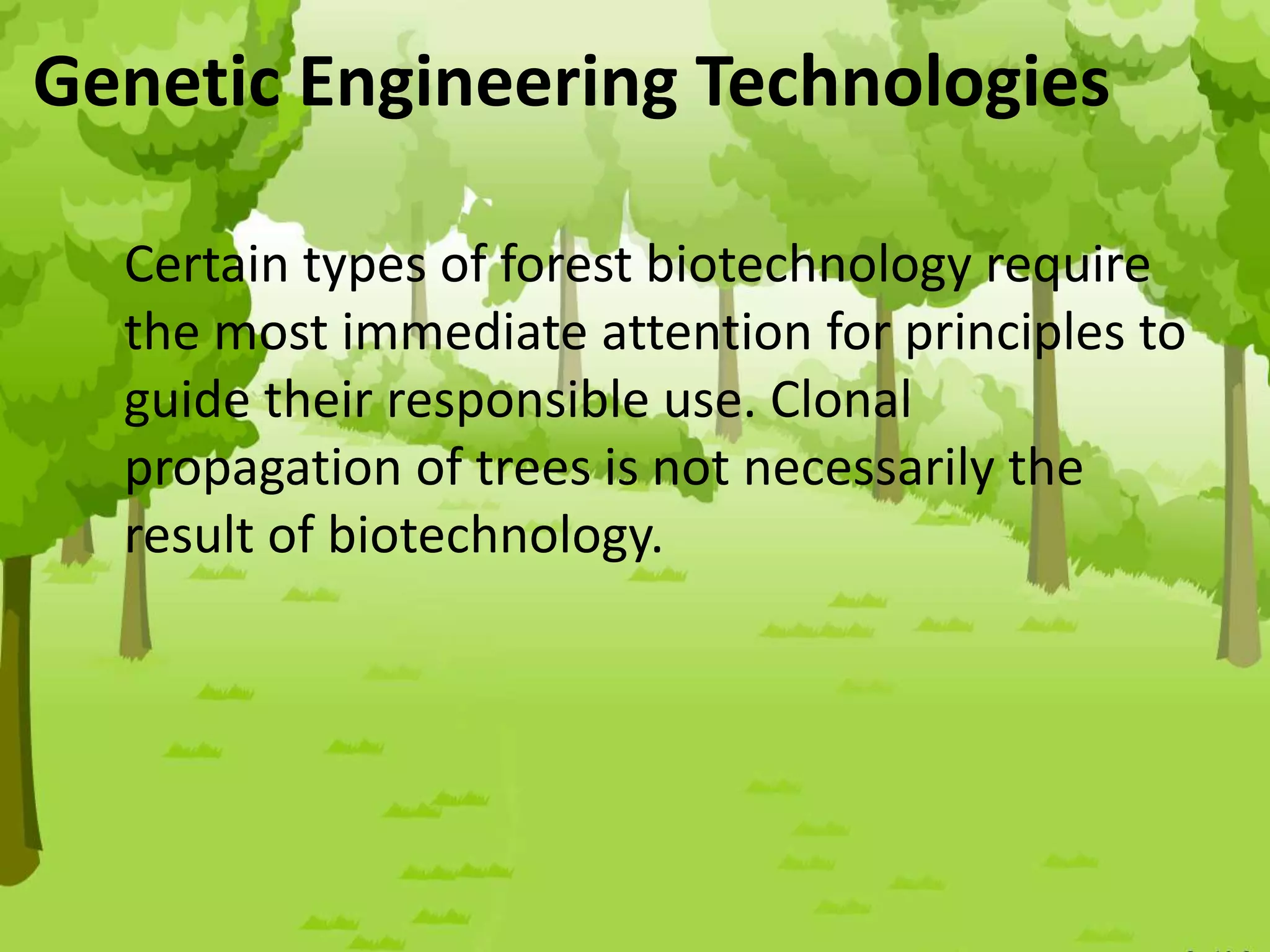 Forest Biotechnology | PPTX