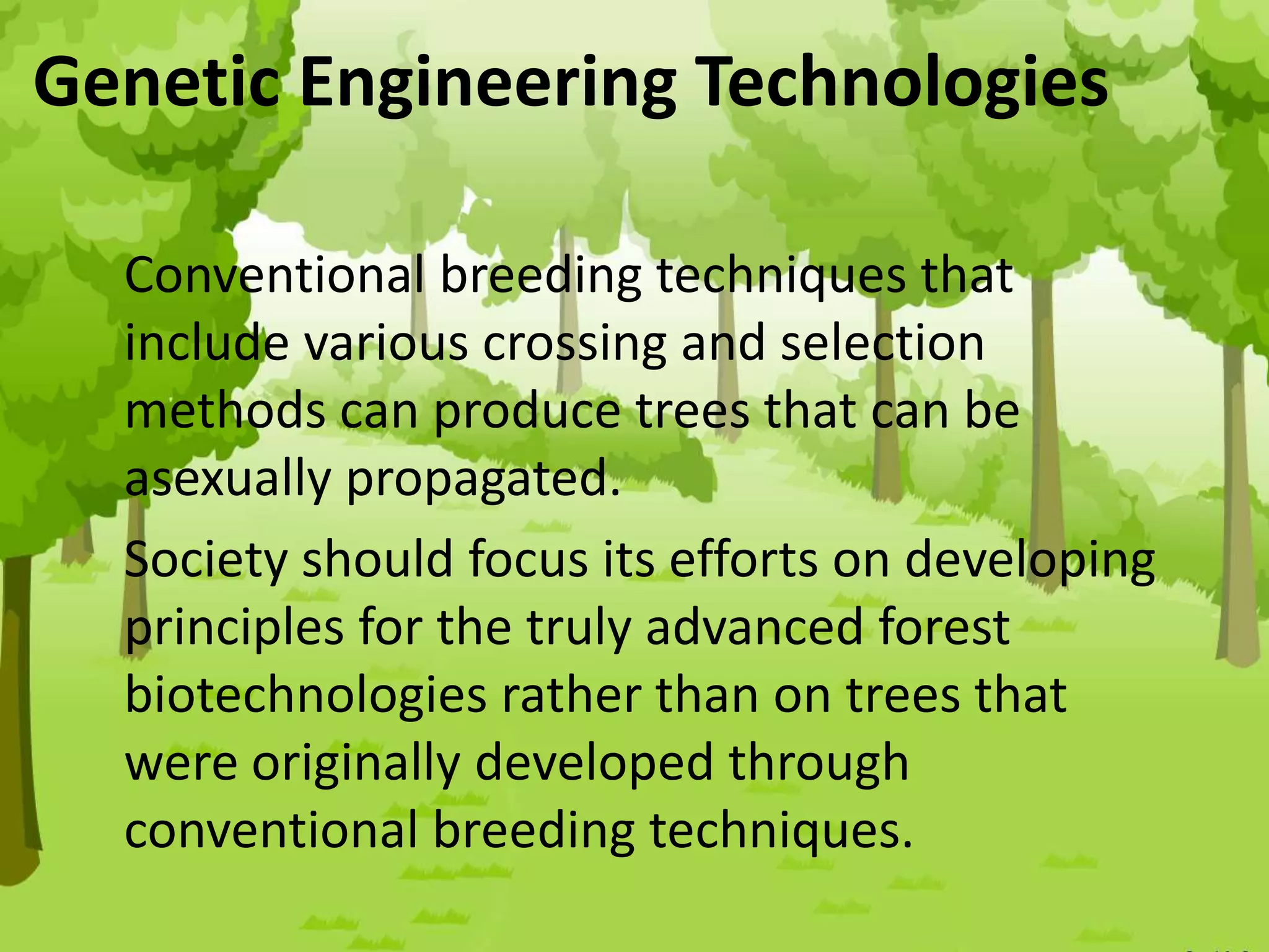 Forest Biotechnology | PPTX