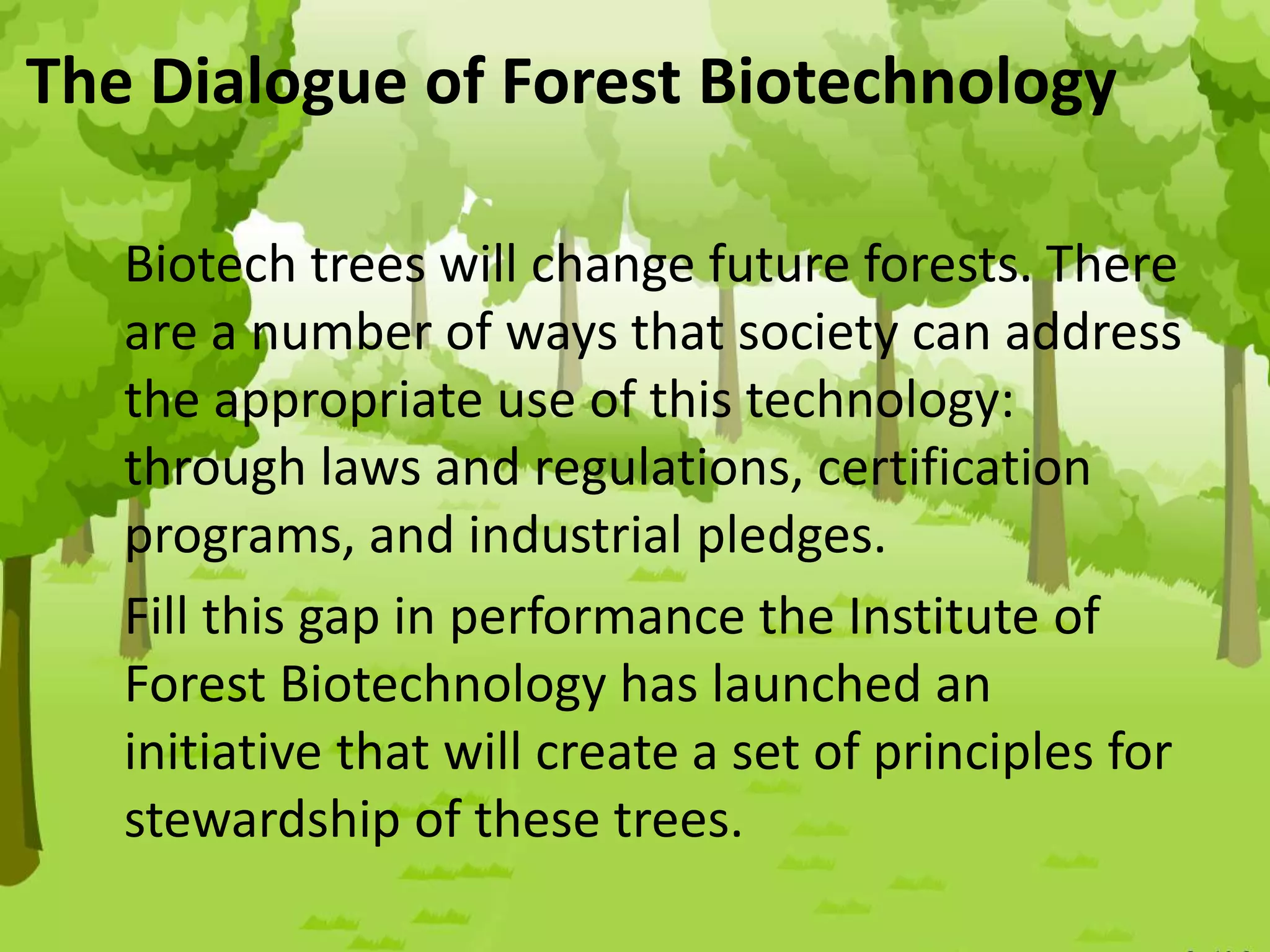 Forest Biotechnology | PPTX