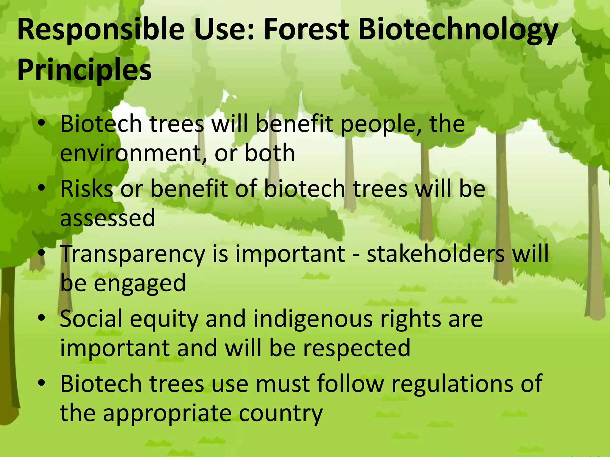 Forest Biotechnology | PPTX