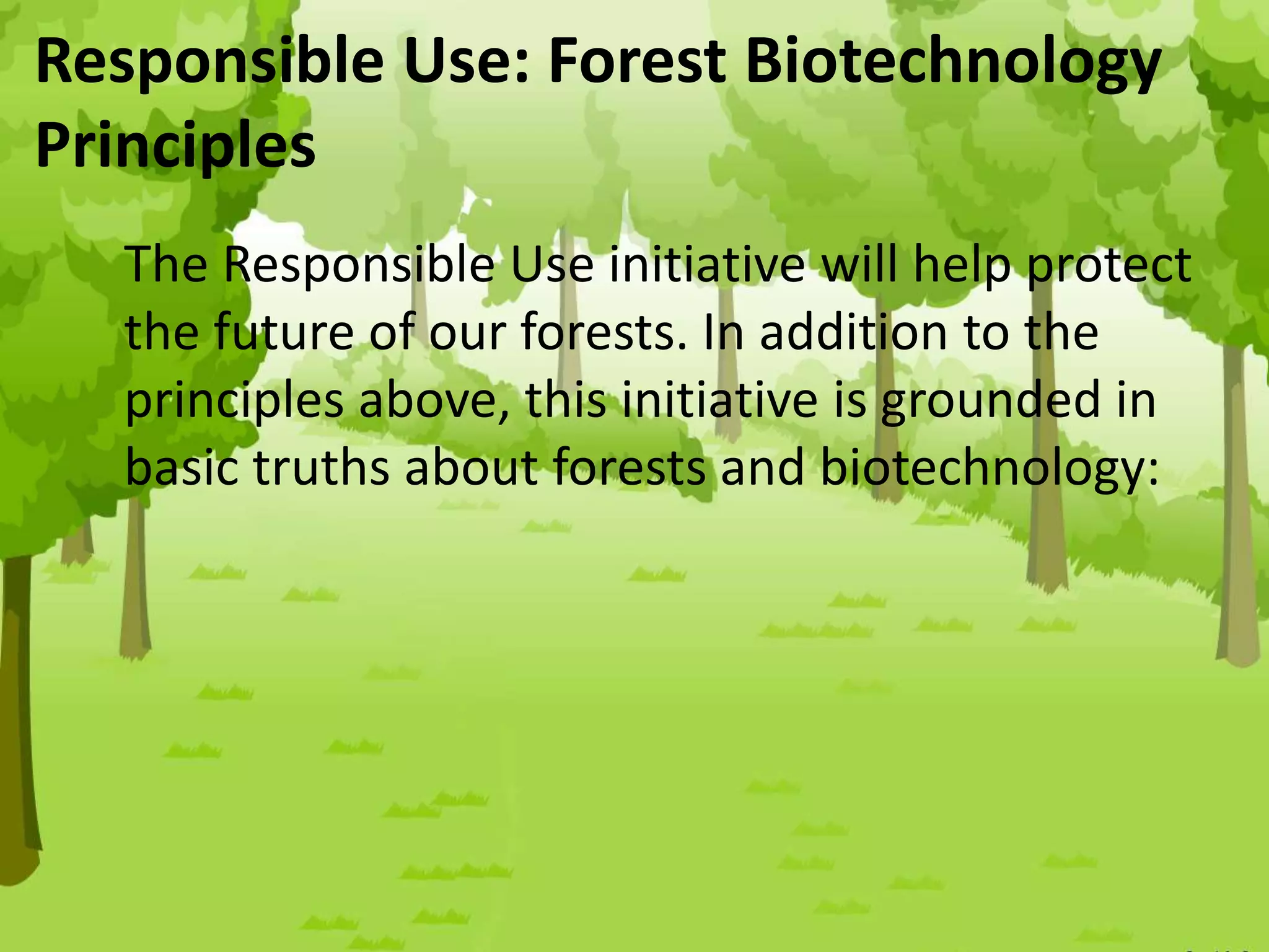 Forest Biotechnology | PPTX