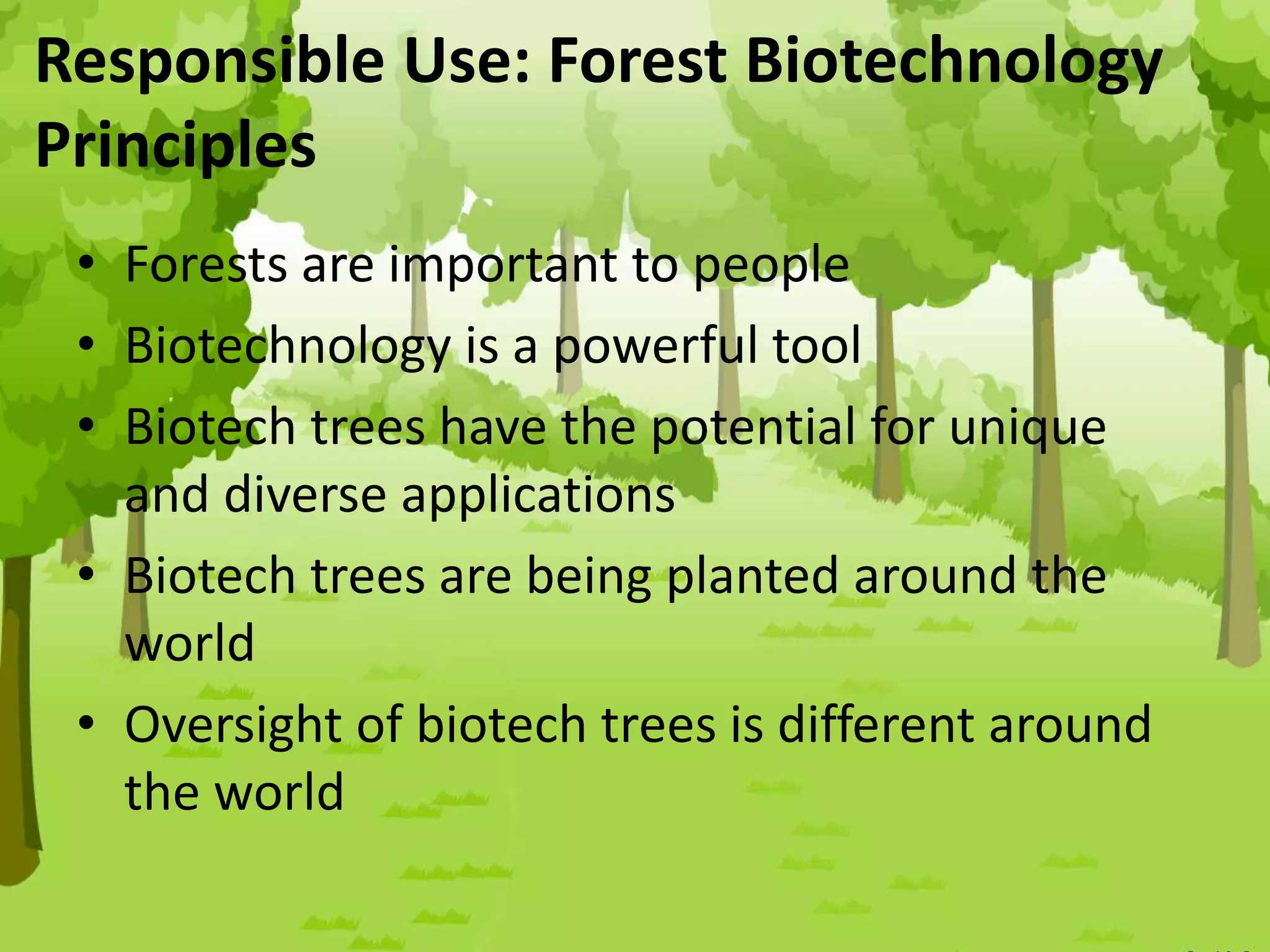 Forest Biotechnology | PPTX