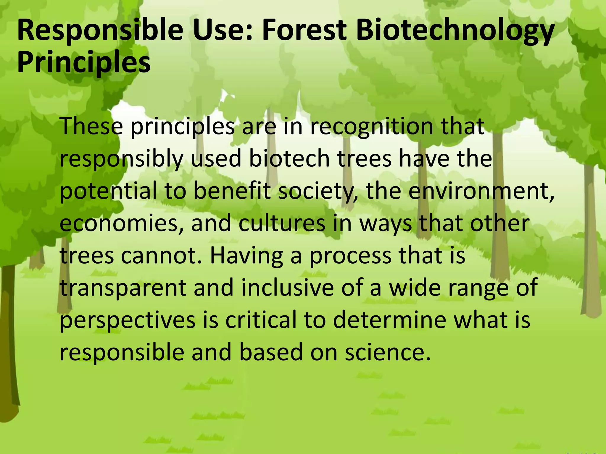 Forest Biotechnology | PPTX