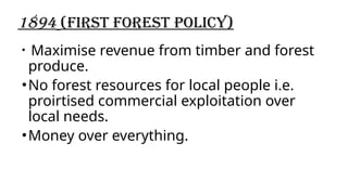 forest conservation acts all acts and evolution of acts in india | PPTX