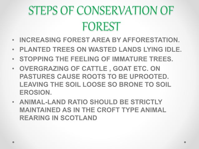 Forest conservation | PPTX