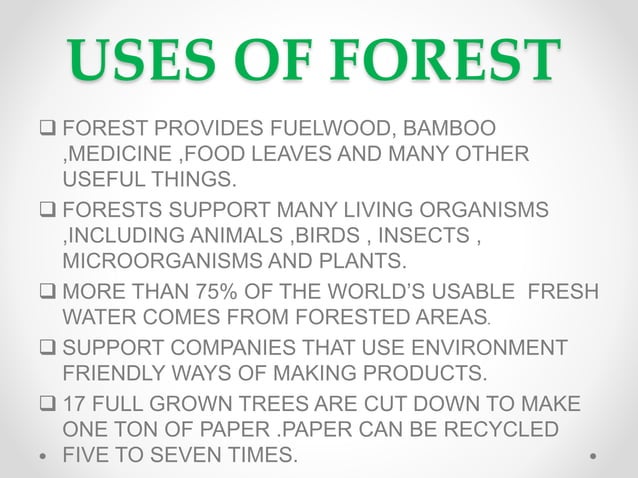 Forest conservation | PPTX