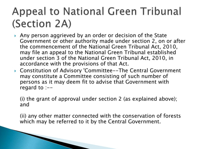 Forest conservation act, 1980 | PPTX