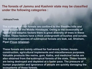 Forest cover of_jammu_and_kashmir | PPT