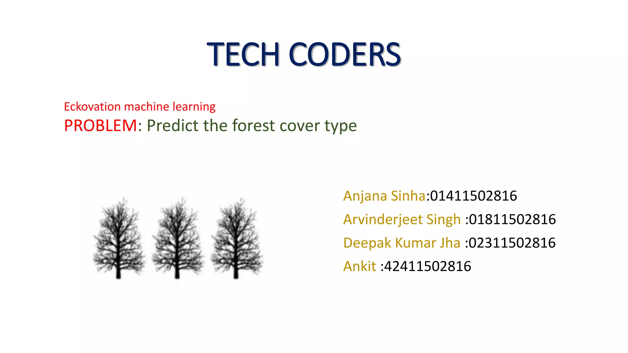Forest cover prediction | PPTX