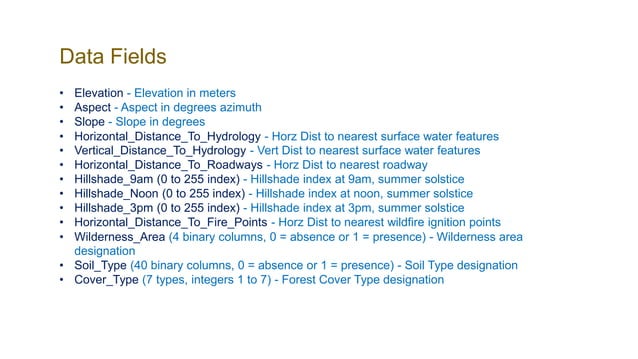 Forest cover prediction | PPT