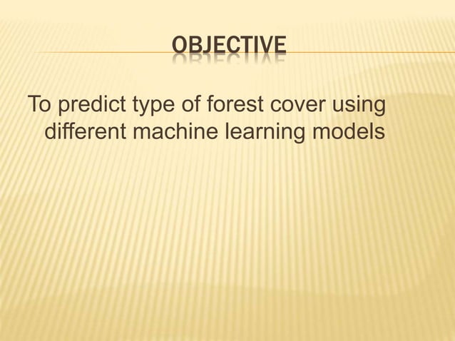 Forest cover type | PPT
