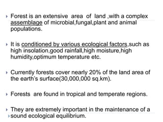 Forest ecosystem | PPTX