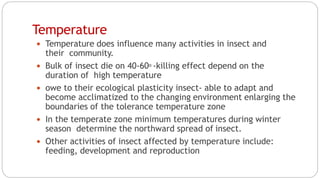 factors responsible for outbreak of forest insects | PPTX