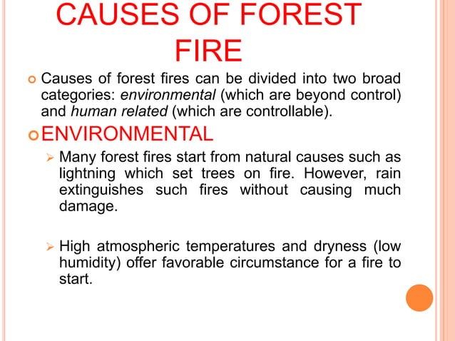 Forest fire a natural disaster | PPTX | Environmental Services Industry ...