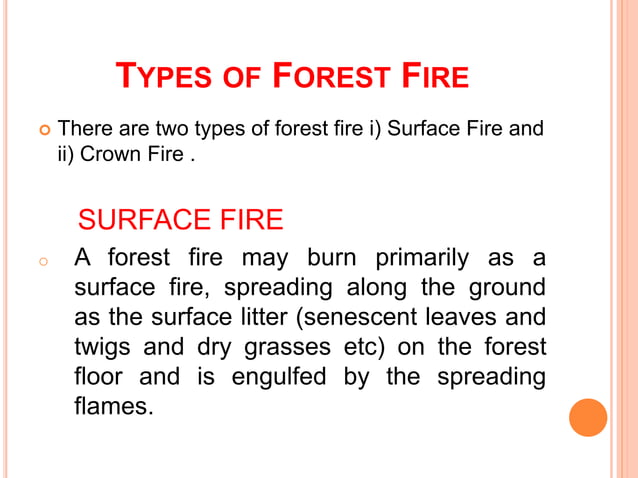 Forest fire a natural disaster | PPTX | Environmental Services Industry ...
