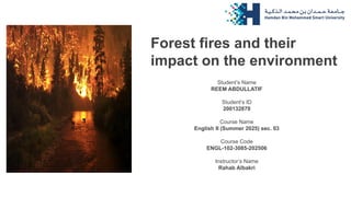Forest fires and their impact on the environment.pptx