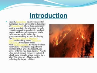 Forest fires in india | PPTX