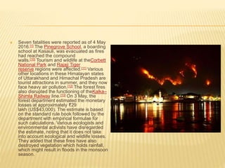 Forest fires in india | PPTX