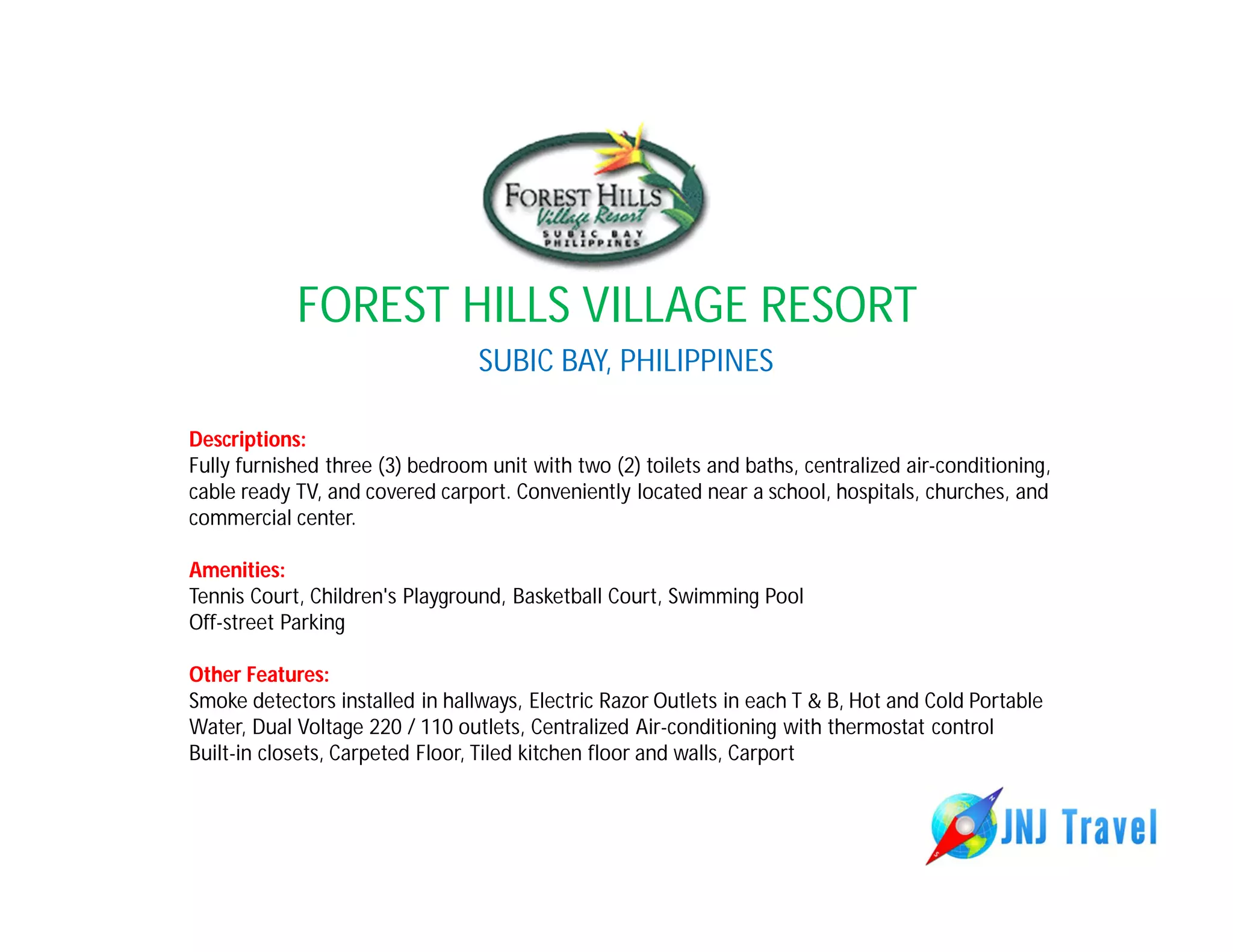 Forest hills subic | PDF
