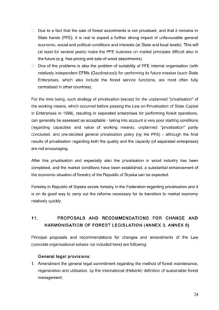 Forest legislation, institutional development and forest policy study ...