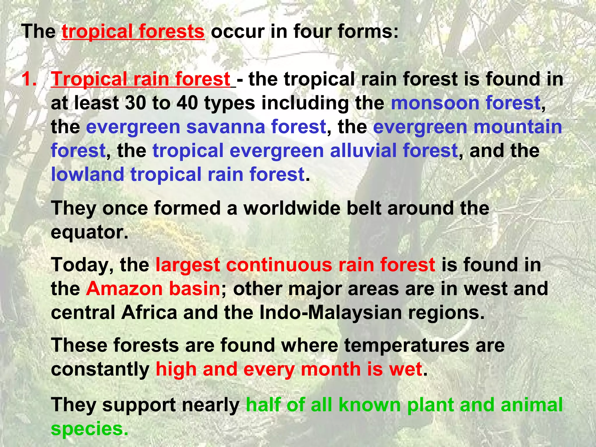 Forest life and its conservation | PPT