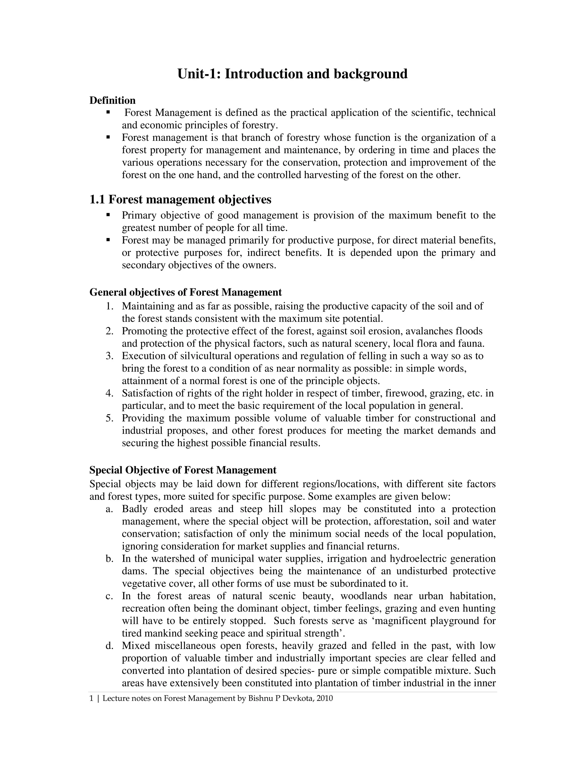 Forest management iof pokhara | PDF