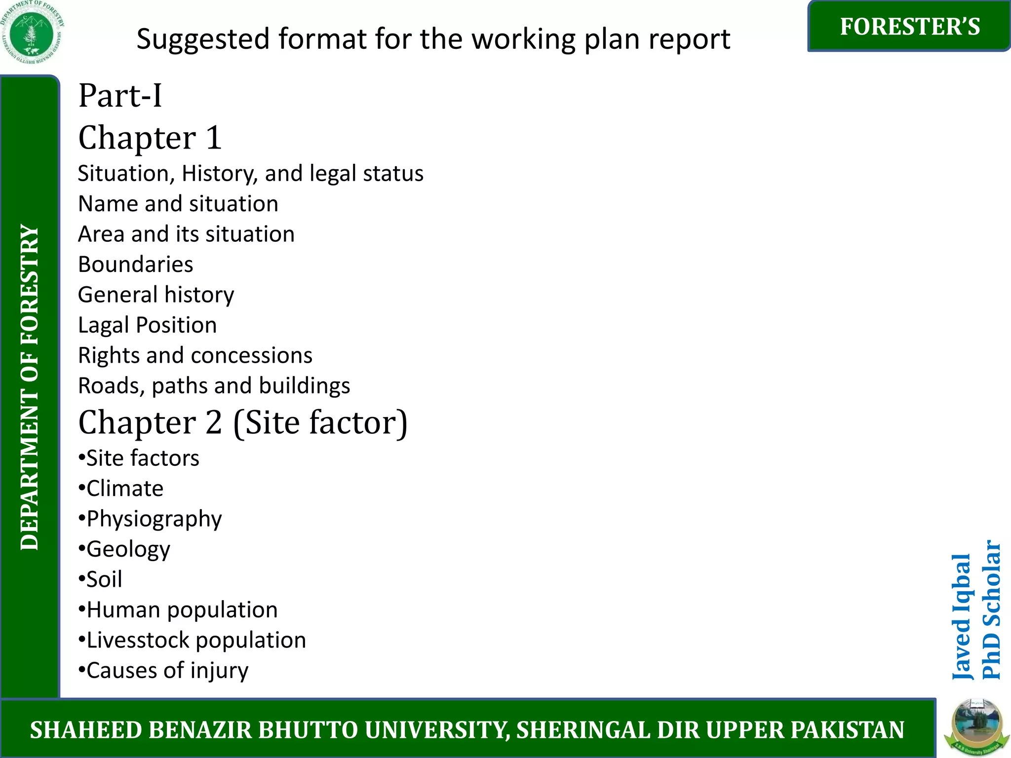Forest Management Plan Pdf