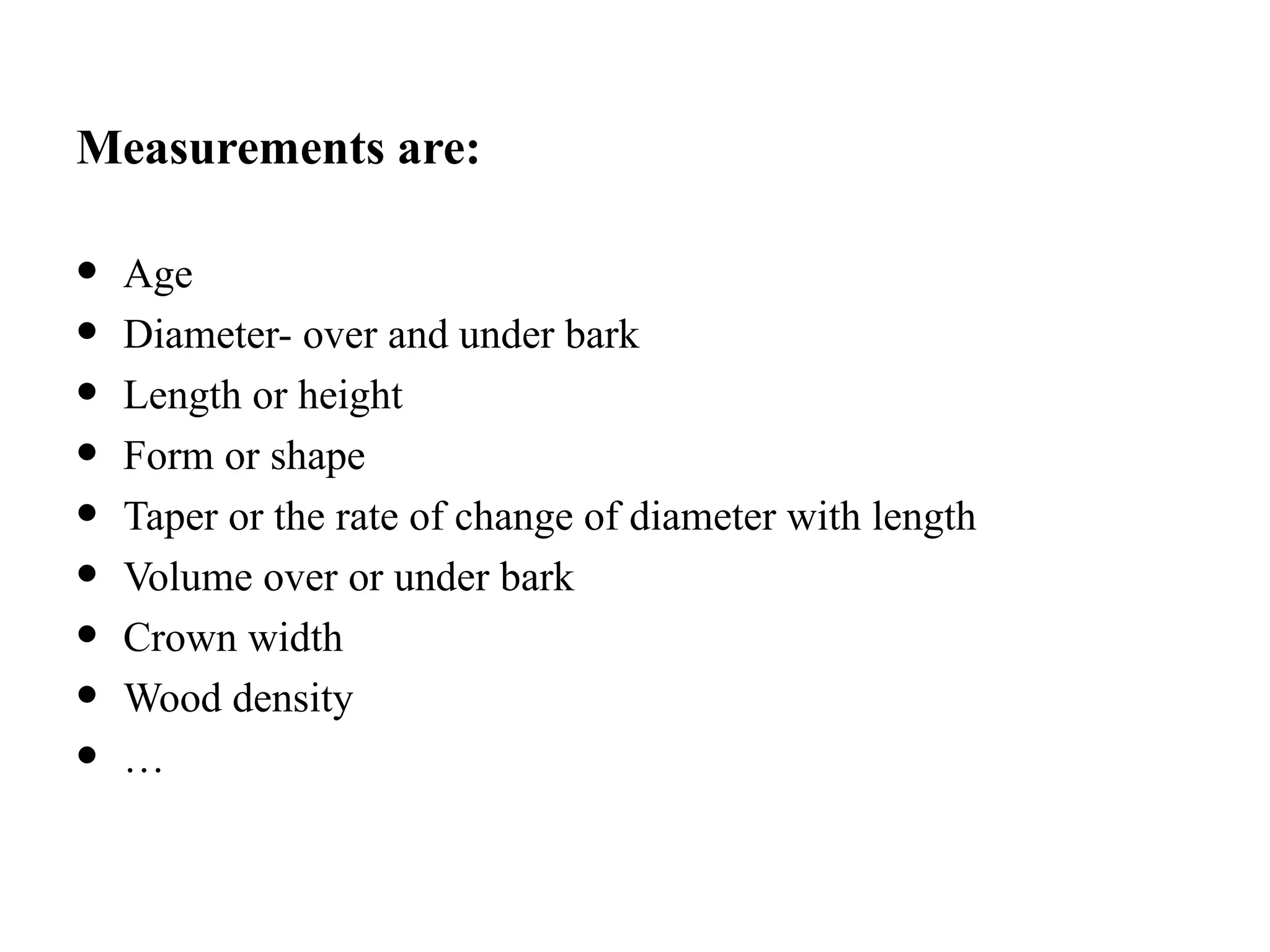 Forest mensuration slide 1 | PDF