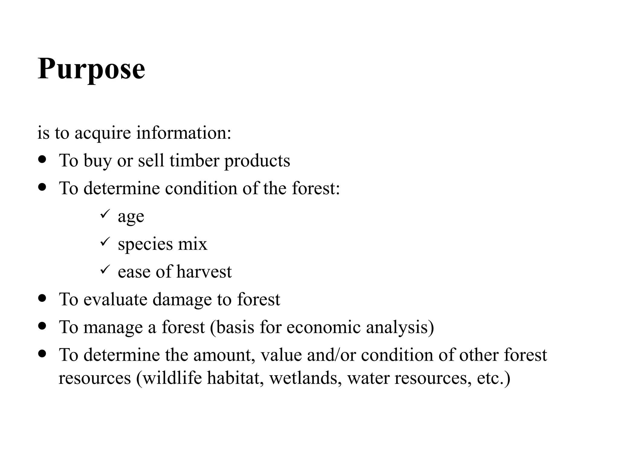 Forest Mensuration Slide 1 Pdf