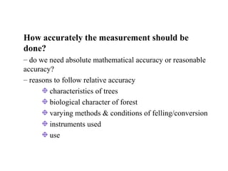 Forest mensuration slide 1 | PPT