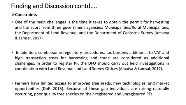 Potentiality and constraint of Private Forest in Nepal | PPTX ...