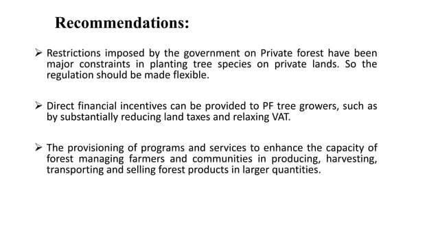 Potentiality and constraint of Private Forest in Nepal | PPTX ...