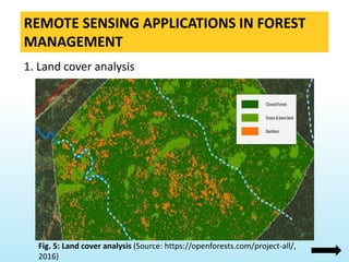 Forest monitoring through remote sensing | PPTX