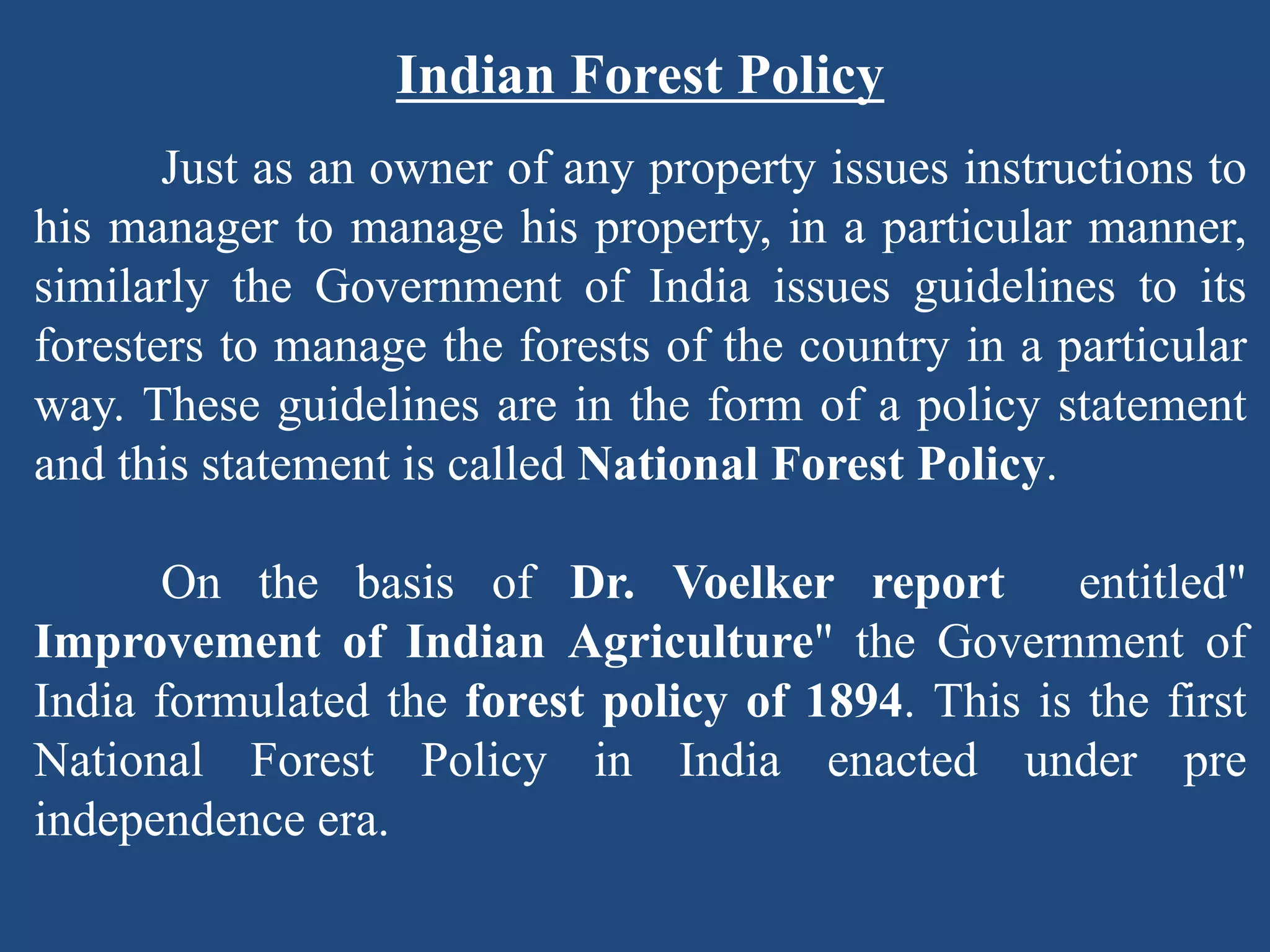 Forest Policy Pptx