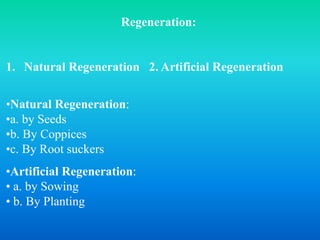 Forest regeneration | PPTX