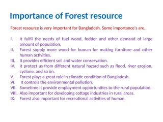 Forest_Resource_of_Bangladesh and characteristics .pptx