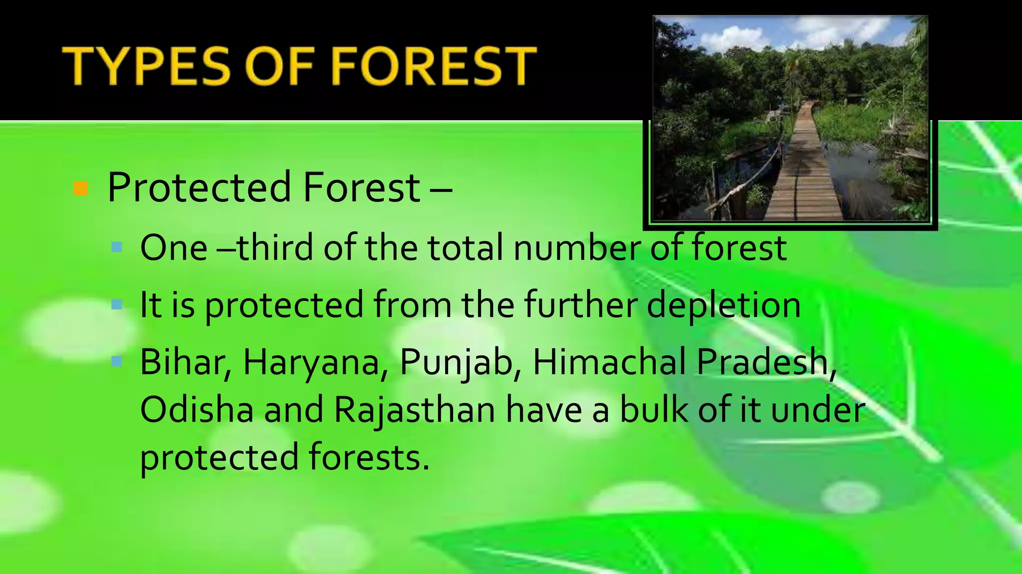 Forest resource ppt | PPTX