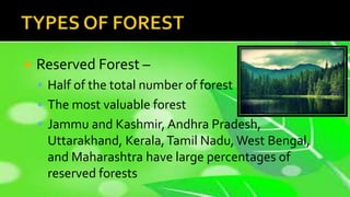 Forest resource ppt | PPTX
