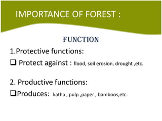 Forest resources | PPTX