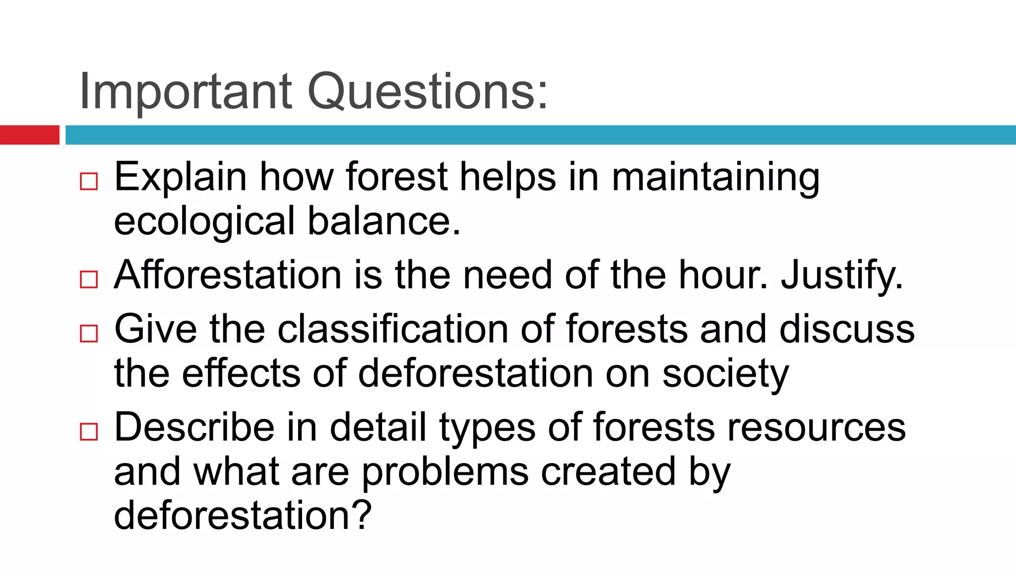 Forest resources | PPTX