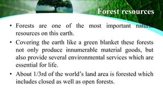 Forest resources | PPT