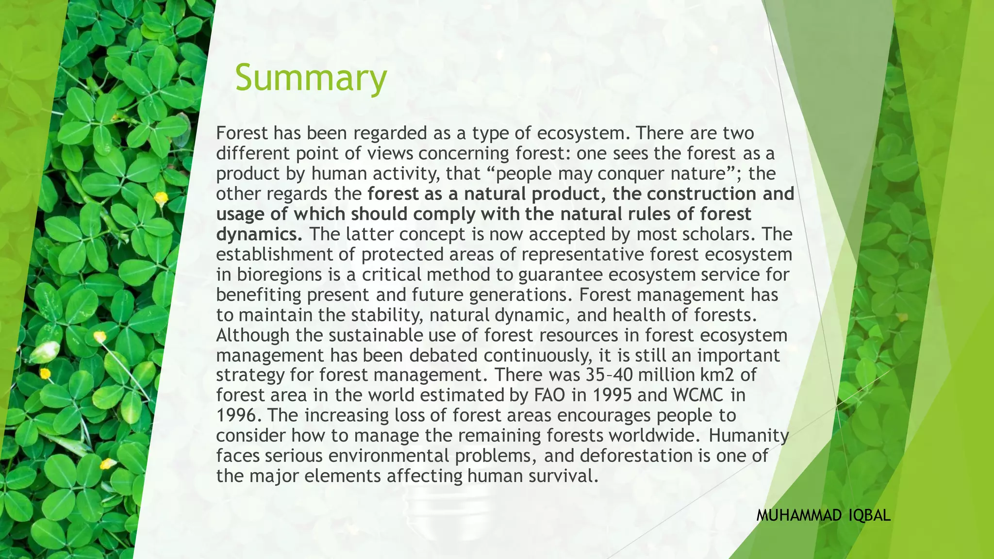 Forest Resources and Management | PDF