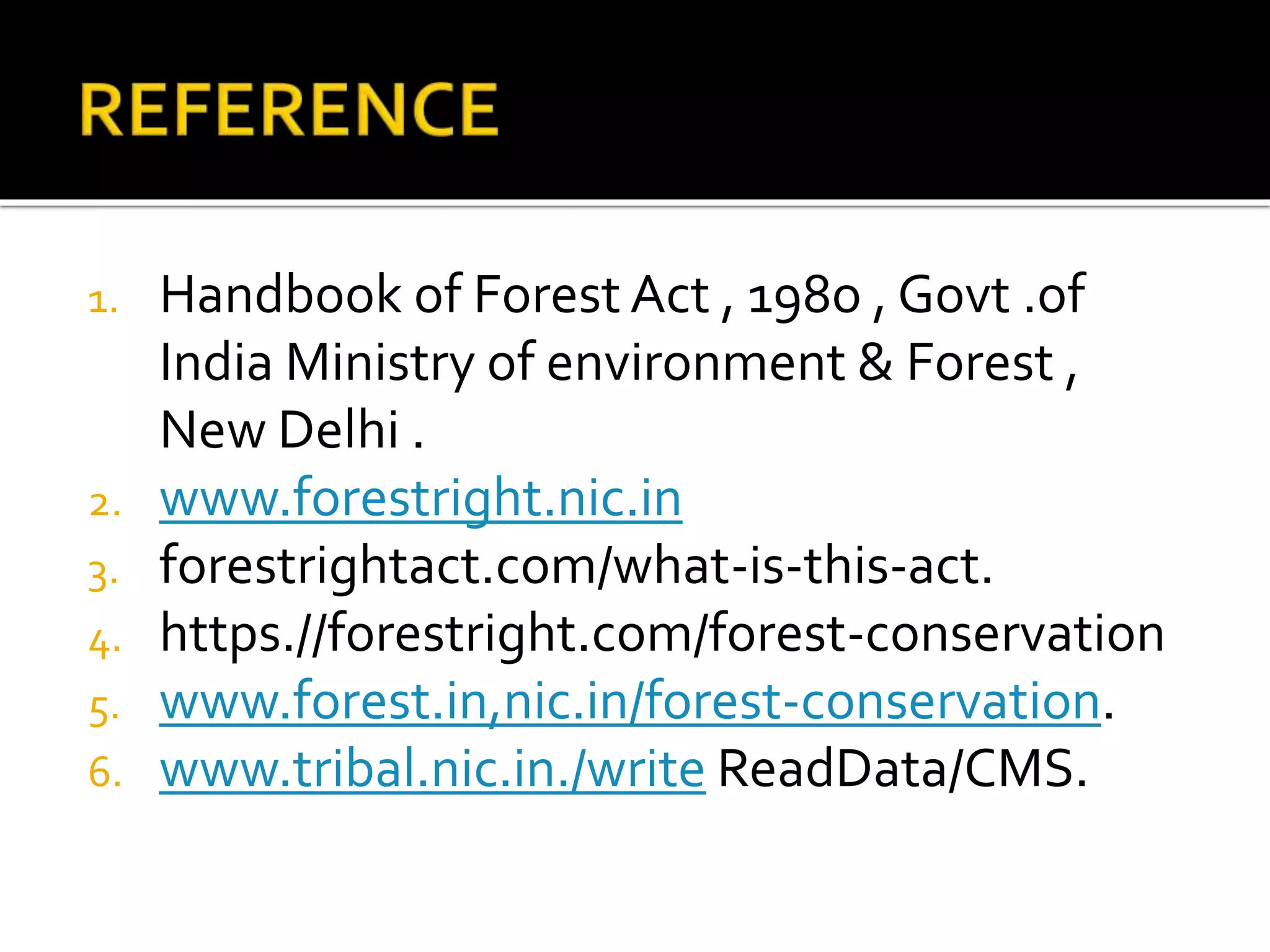 Forest right act src ppt | PPTX