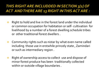 Forest right act src ppt | PPTX