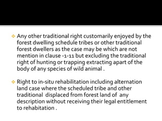 Forest right act src ppt | PPTX