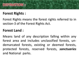 Forest rights act | PPTX