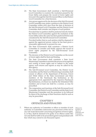 Forest rights act rules book | PDF