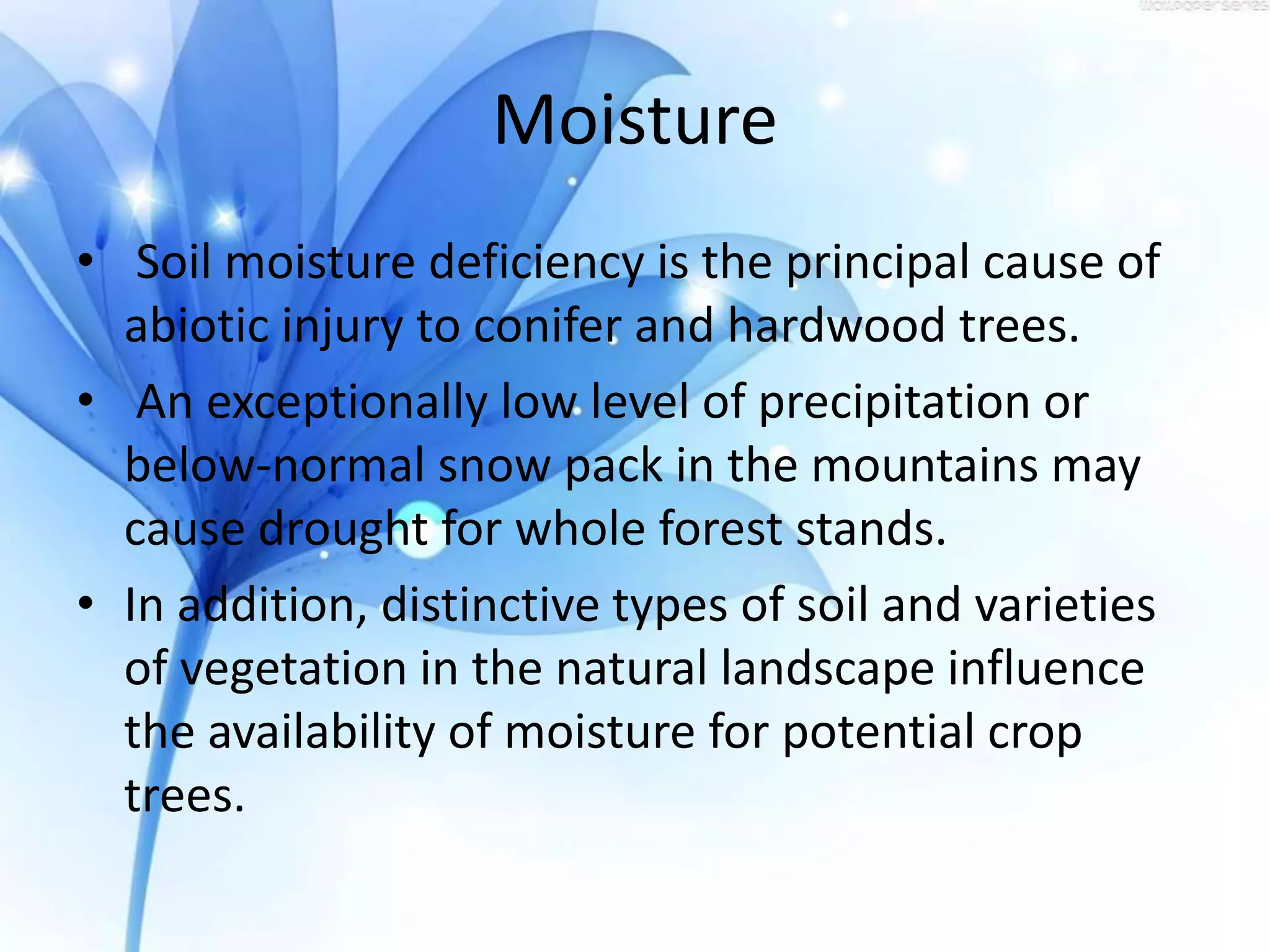 injuries to forest and biotic,abiotic agencies | PPTX