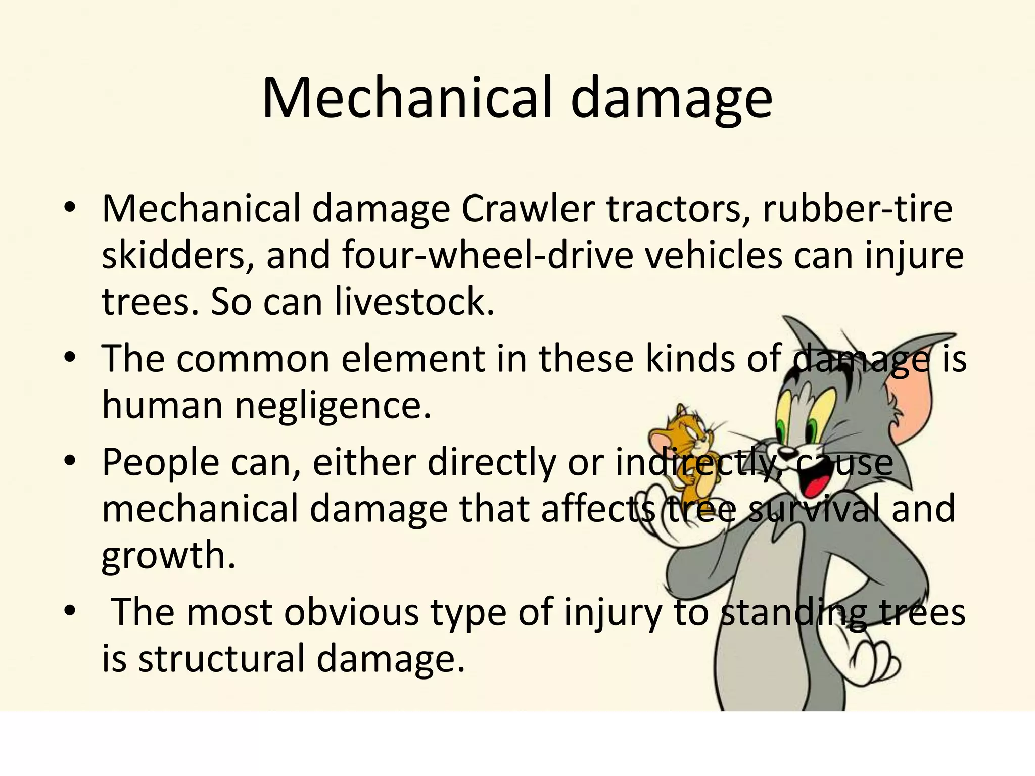 injuries to forest and biotic,abiotic agencies | PPTX