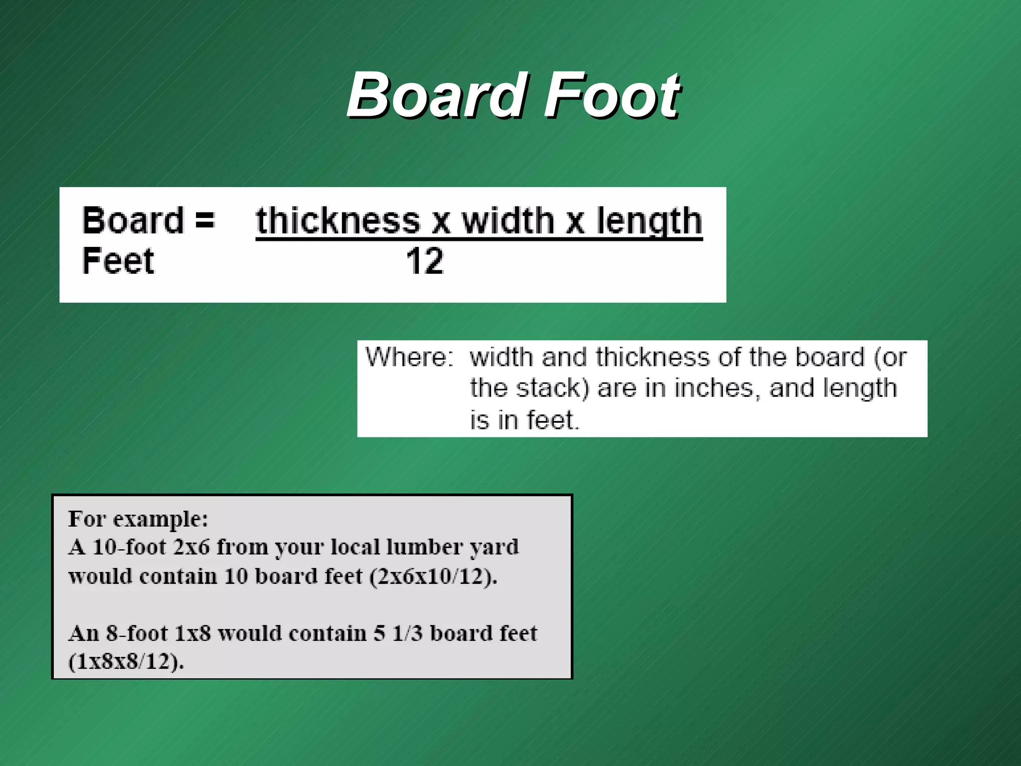 Forestry Measurements | PPT